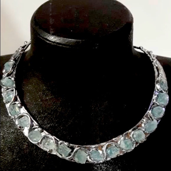 Jewelry | Alpaca Silver Necklace With Semi Precious Stones | Poshmark